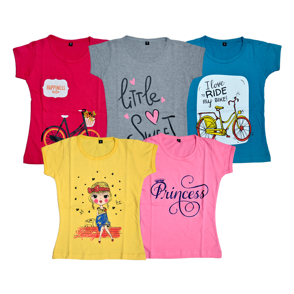 FAZZA Girls T-shirts(Pack of 5) – Fazza India